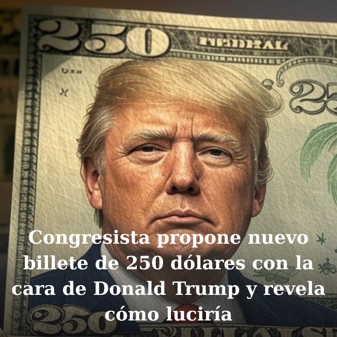 Congresista propone nuevo billete de 250 dólares con la cara de Donald ...